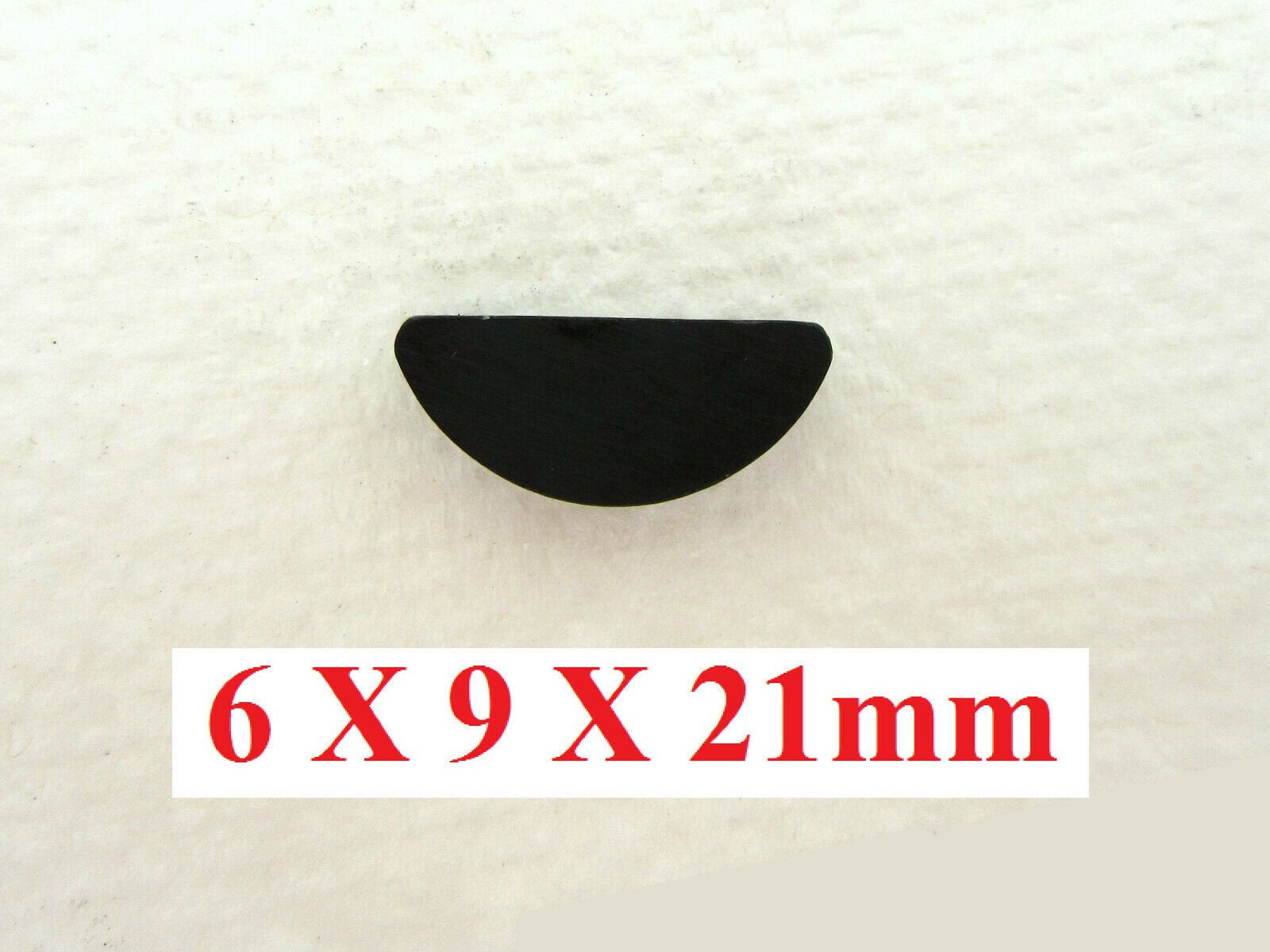 6 x 9 x 21mm Woodruff Key Half Circle Moon Shaped - Walmart.com
