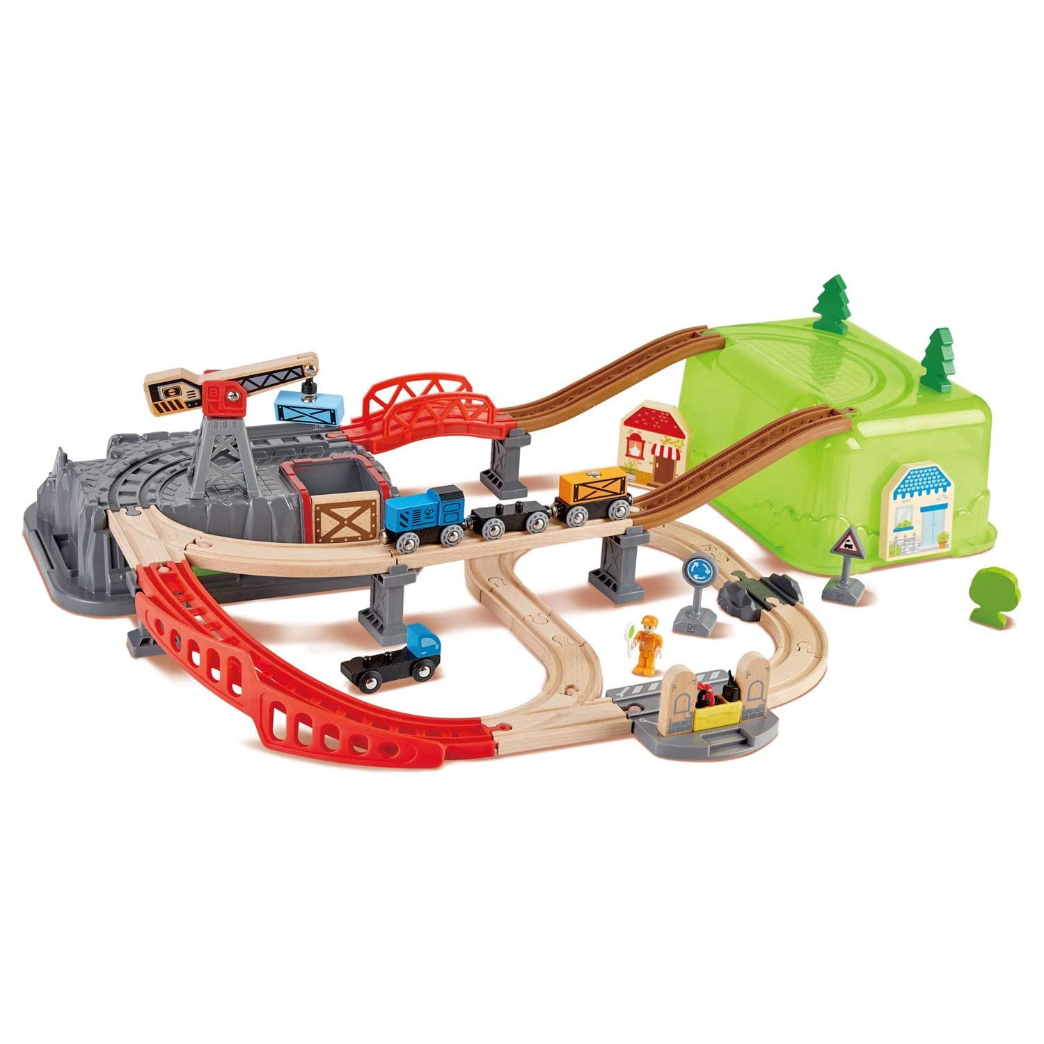 Click here for Hape E3764 50 Piece Railway Bucket Builder Constru... prices