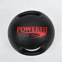 PowerFit Dual Grip Rubber Medicine Balls 18lb - Walmart Business Supplies