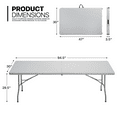 Free Shipping! MoNiBloom 8FT Folding Table for Large Patio, Indoor ...