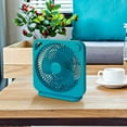 Mainstays 9 inch Personal Box Fan with 3 speeds Teal - Walmart.com