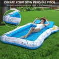 Inflatable Adult Pool Lounger Float Blue-L Large Beach Sun Tanning ...