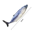 Simulated Sea Fish Plush Toy Mackerel Pike Tuna Salmon Plushie Stuffed ...