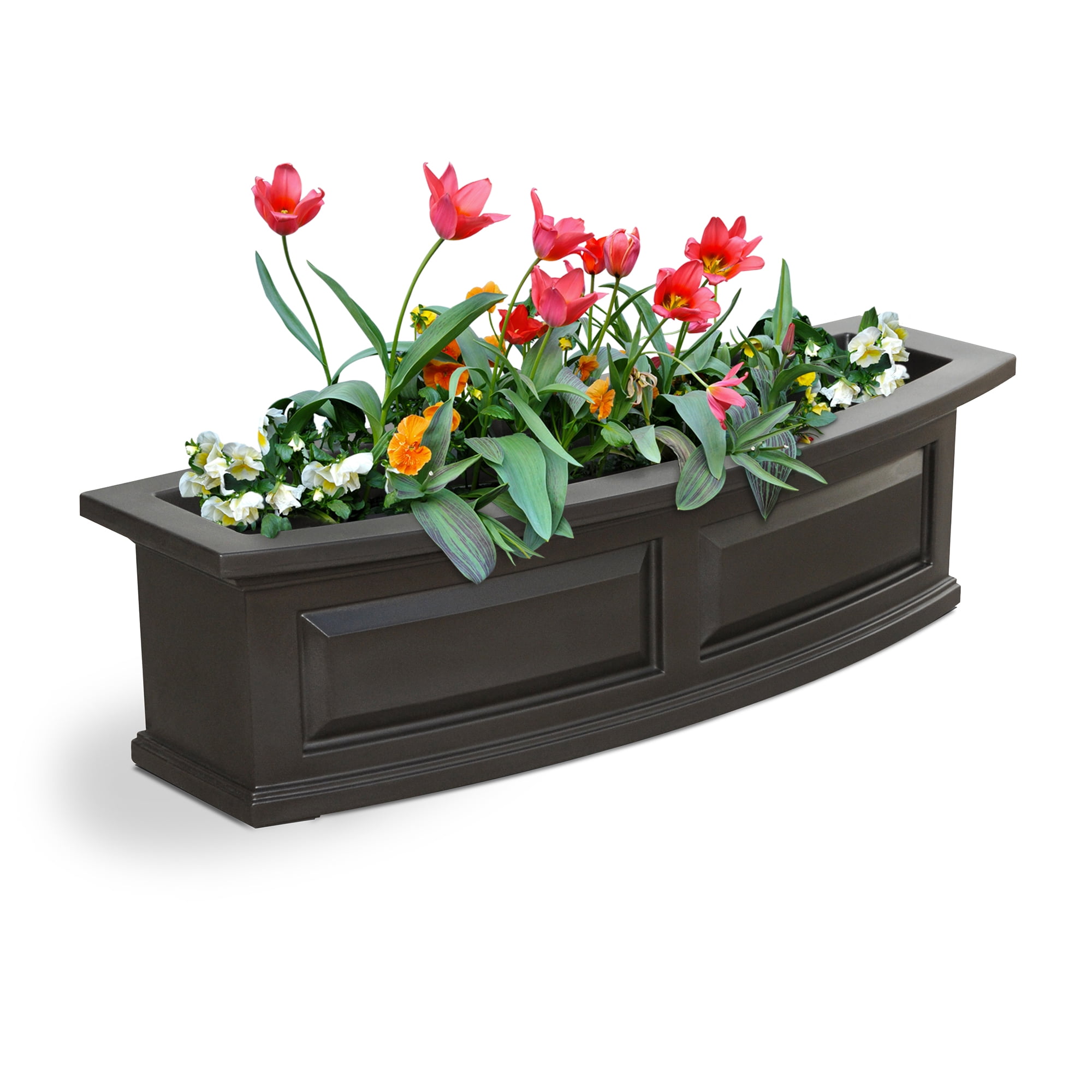 Mayne Nantucket 3ft Window Box - 36in x 11.7in x 10.2in - Polyethylene ...