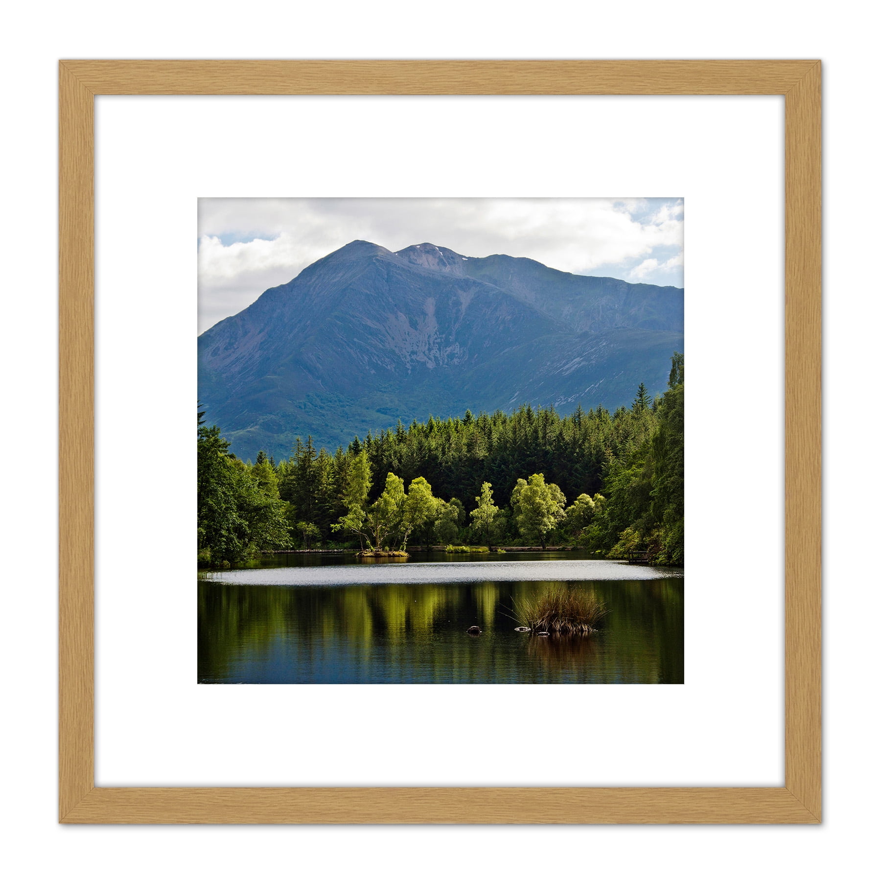Gillman Glencoe Lochan Highland Scotland Photo 8X8 Inch Square Wooden ...
