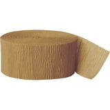 Amscan Holdings Inc Crepe Paper Streamer, Holiday Gold - Walmart.com