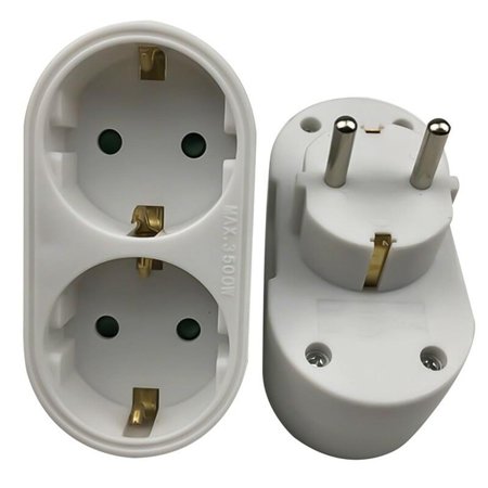 2-way socket adapter, Topist socket 2 Schuko plugs | Walmart Canada