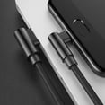 Type C USB Cable With Double Angled Connectors And Fabric Braiding High ...