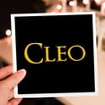 3drose, Cleo Prevailing Girl Name in the Usa. Yellow on Black Amulet, 6 ...