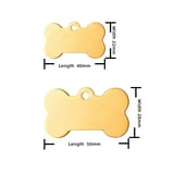 Personalized Dog Tag, Bone Shaped Dog Tags for Dogs, Stainless Steel ...
