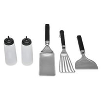 Weber Griddle Essential Set - 6776 with Spatula & Squeeze Bottles ...