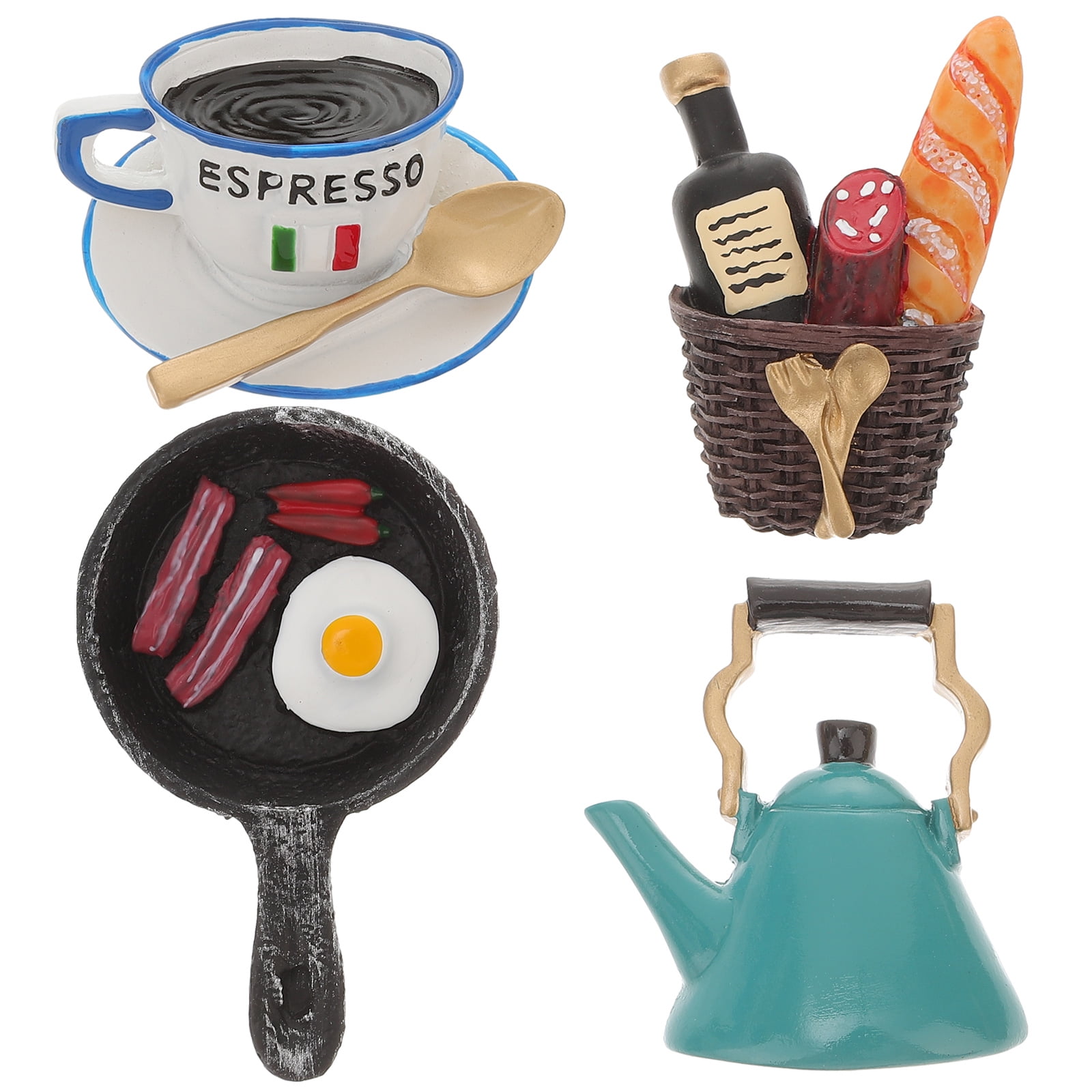 Click here for Deepcraff 4pcs Simulation Food Fridge Magnet 3d Ca... prices