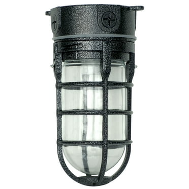 Designers Edge L1706 Silver 150W Ceiling Mount Industrial Light Fixture ...
