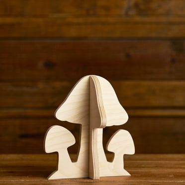 Unfinished Wooden Pine Trees, Pack of 6 - Walmart.com