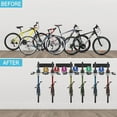 Wall Mount Bike Storage Rack Garage Bike Holder Hanger for 6 Bicycles ...
