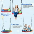 5 in 1 Outdoor Swing Set,Multifunction Swing Sets with Climbing Ladder ...