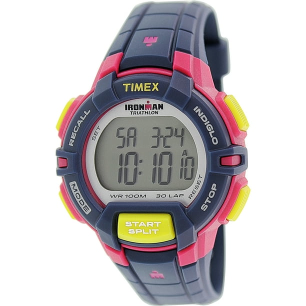 Timex - Timex Women's Ironman Rugged 30 Mid-Size Watch, Blue Resin ...