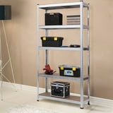 Costway Large Sturdy Utility 5-Tier Adjustable Storage Rack, 71'' Heavy ...