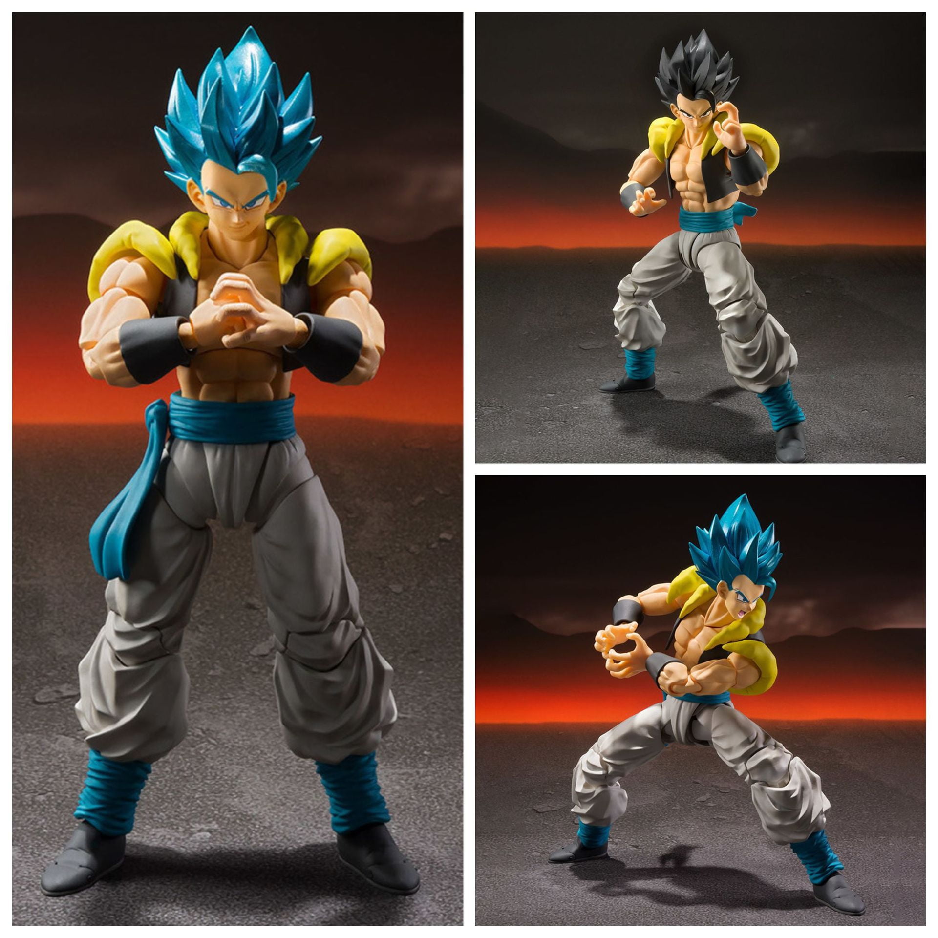 Dragon Ball Super Saiyan Action Figure Gogeta Collection Model Toy Comic Character Model Toy 6.3 inch