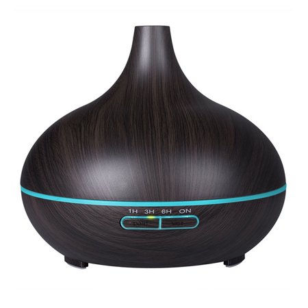 Intelligent Remote Control Full Wood Grain Essential Oil Diffuser ...