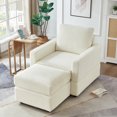 Classic Corduroy Chaise Lounge, Comfy Sofa Chaise Couch Chair ...
