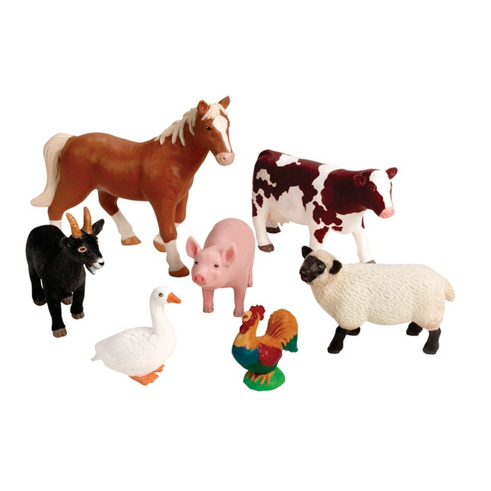 Learning Resources Jumbo Farm Animals, Set of 7 - Walmart.com - Walmart.com