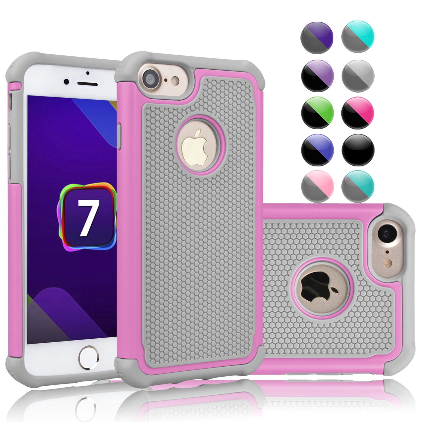 Apple iPhone 7 Case, Case For iPhone 7, Njjex Hybrid Shock Absorbing ...