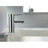 Delta 559Lf-GPM-Pp Modern 1 GPM Single Hole Bathroom Faucet - Black ...