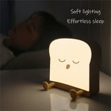 Toast Bread Night Light Kids, Bedside Dimmable Silicone Night Light ...