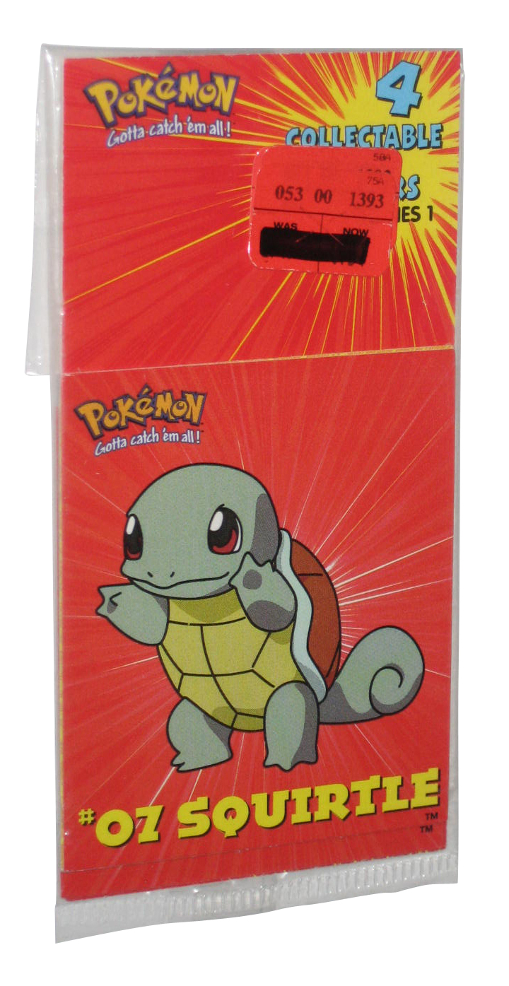 Pokemon Collectable Party Stickers (1999) Series 1 Squirtle Pack - (4 ...