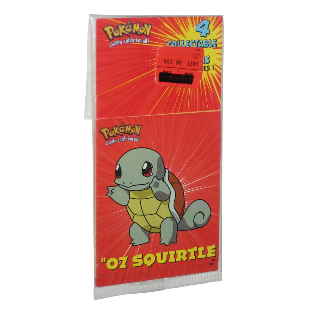 Pokemon Collectable Party Stickers (1999) Series 1 Squirtle Pack - (4 ...