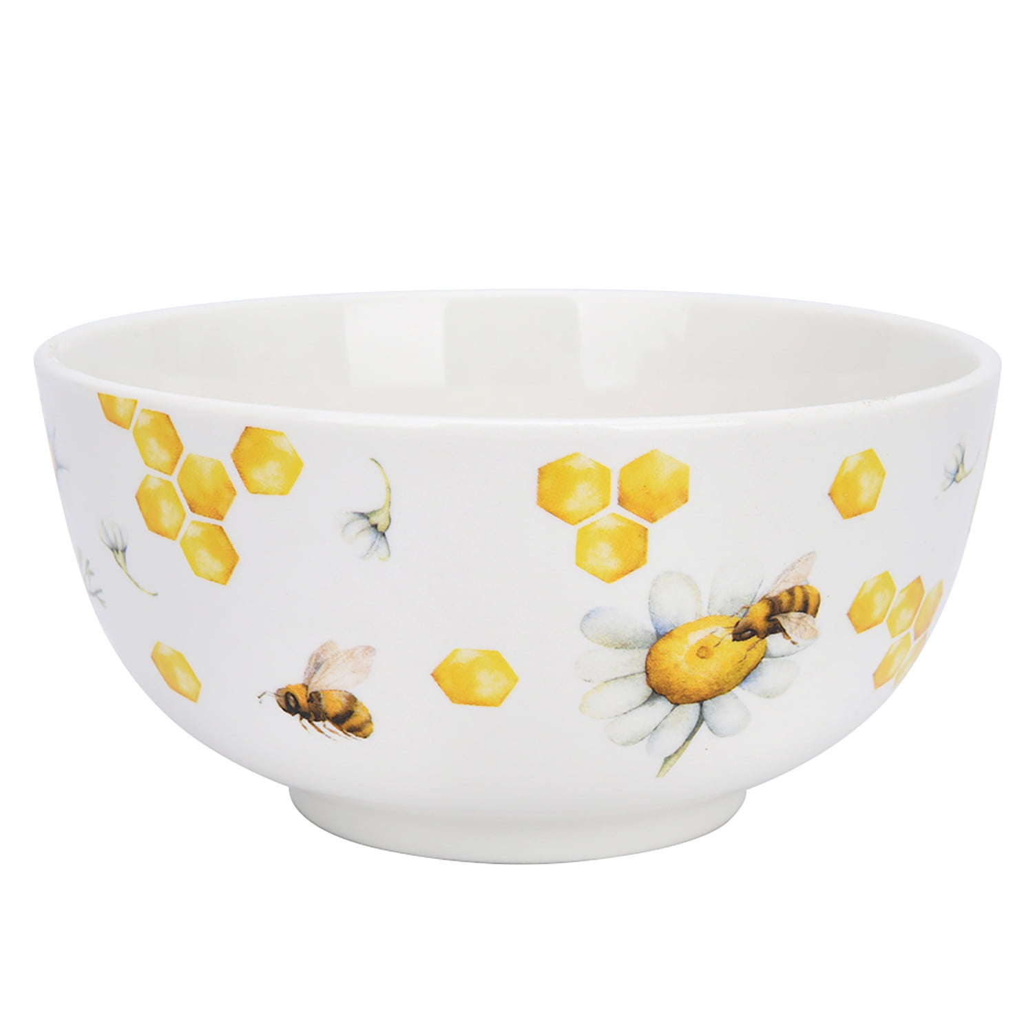 Serving Bowl 21.3 fl oz (630 ml) Tea with Honey Cereal Bowl Mixing Bowl ...