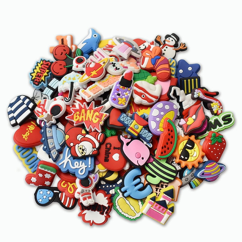 Lot of 50 pcs Random PVC Different Shoe Charms for Shoe Decoration ...