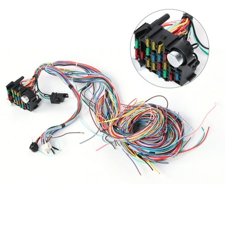 Fuse Wiring Fuse Harness Kit Universal Wire Harness 12V 21 Circuit 21 ...