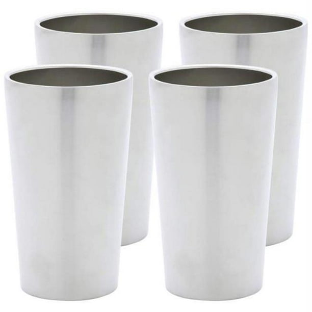 4pc Double Wall 13oz Stainless Steel Tumbler Set Wall Ss Tumbler