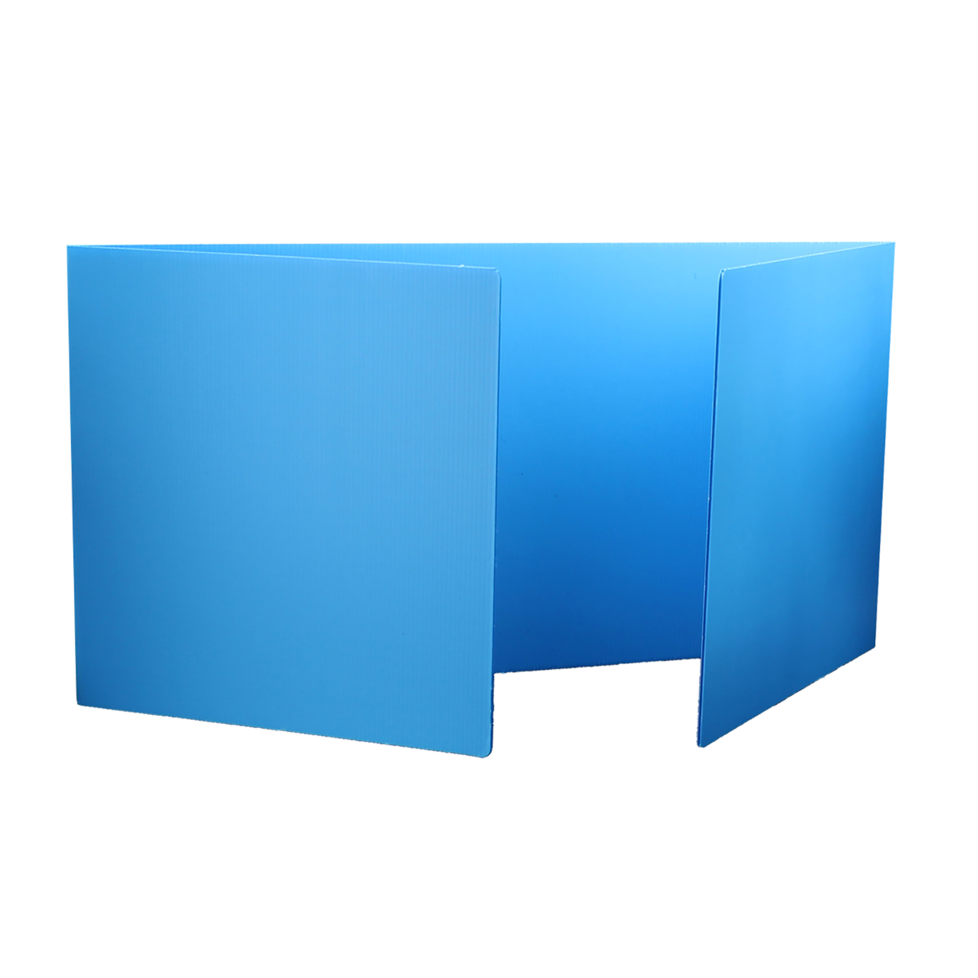 Flipside Products Premium Plastic Study Carrels, Blue, 12 Inch x 46.5 ...