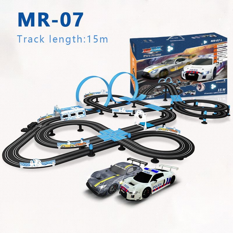 1:64 Toy Race Track Set Toy Electric Railroad Tracks Racing Track ...