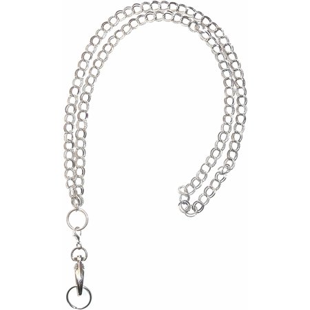 Stainless Steel Chain Lanyard and Badge Holder 34 inches, Magnetic ...
