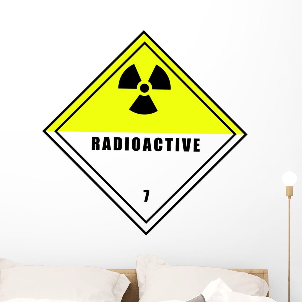 Chemical Sign Radioactive Diamond Wall Decal by Wallmonkeys Peel and ...