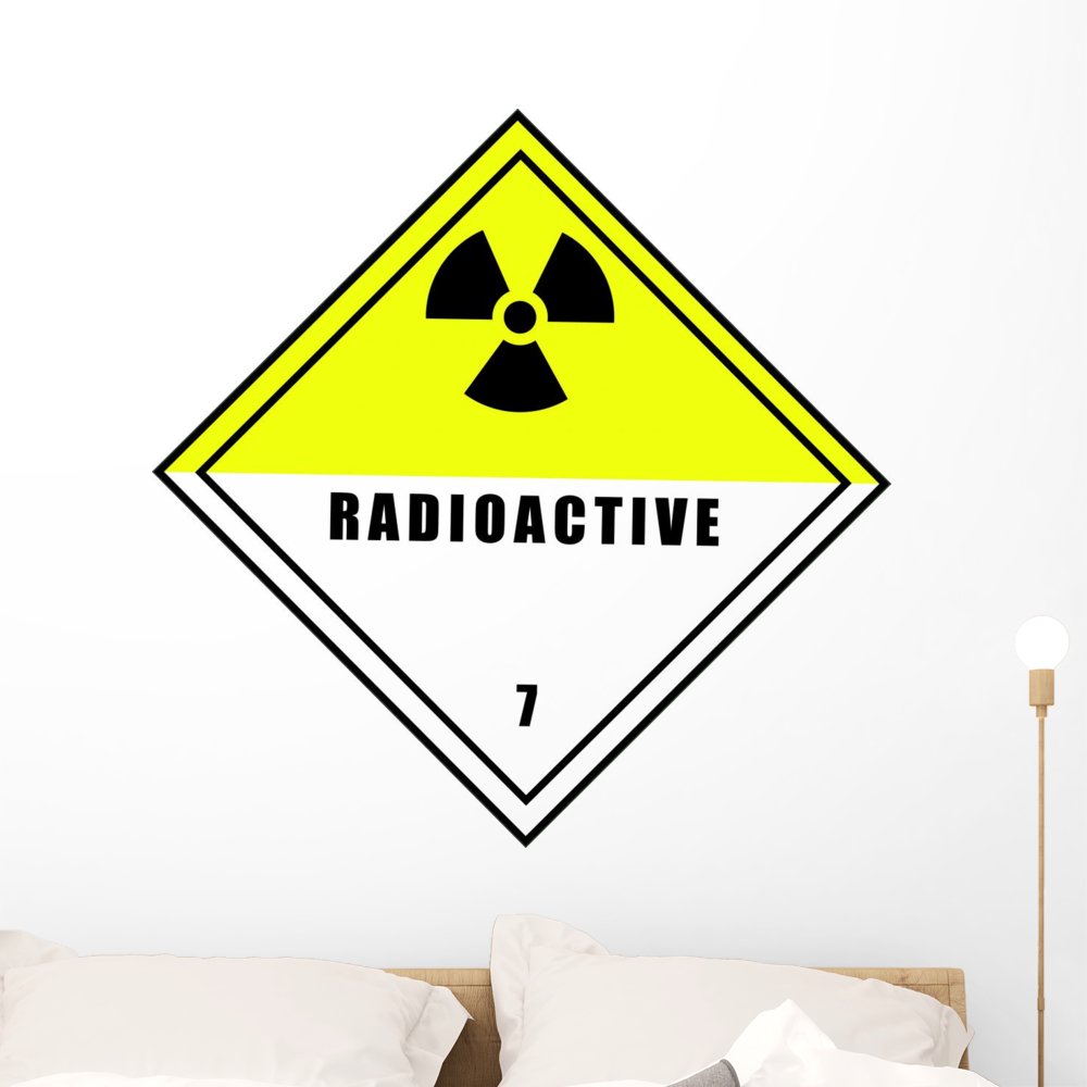 Chemical Sign Radioactive Diamond Wall Decal by Wallmonkeys Peel and ...