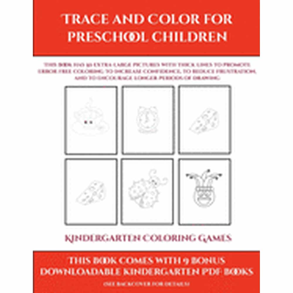 Kindergarten Coloring Games: Kindergarten Coloring Games (Trace and ...