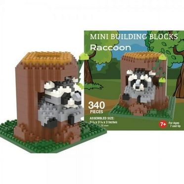 Mini Building Blocks Kit - Great Horned Owl Figurine for Adults, 392 ...