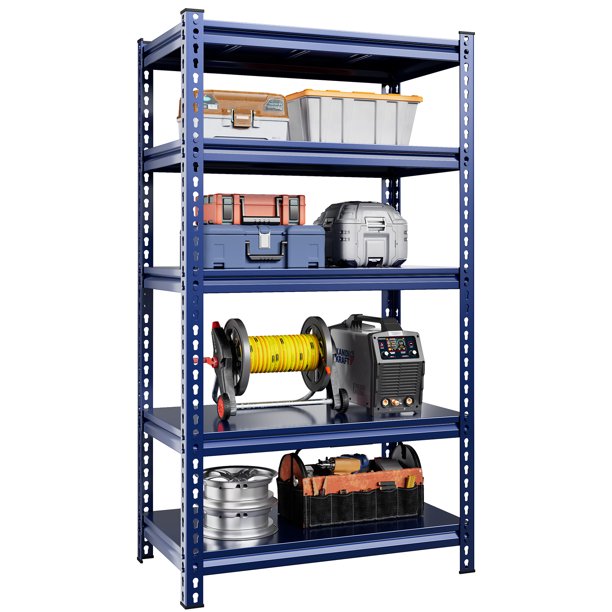 Blue Metal Shelf