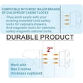 Baby Proofing Magnetic Cabinet Locks Child Proof Extra Magnet (5 Pack ...
