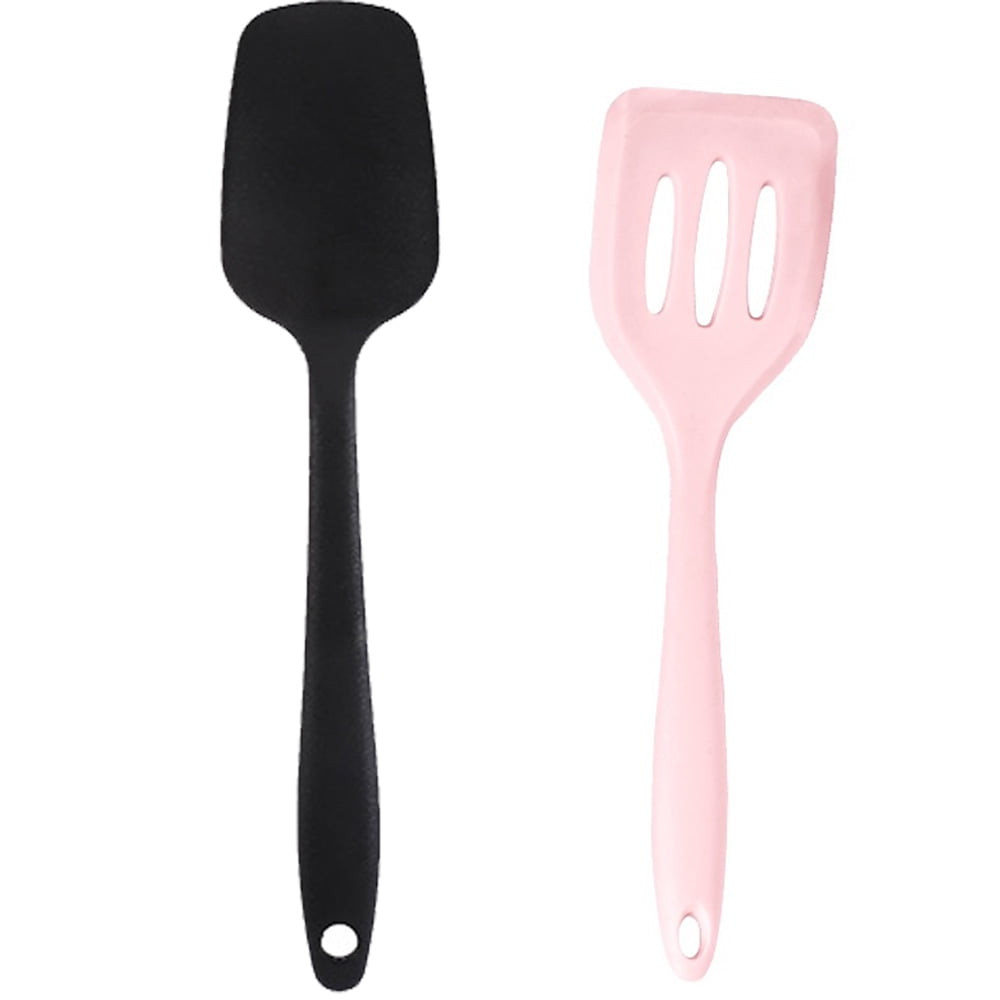 2 Piece Mini Kitchen Utensil Set- Silicone Kitchen Tools with Spatulas ...