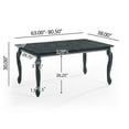 Noble House Bannock Wooden Expandable Rectangular Dining Table, Gray - Walmart.com