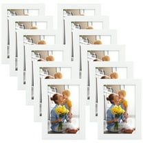 White Woodgrain 4x6 Picture Frame Set of 12 for Wall or Tabletop ...