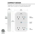 Merkury Innovations Smart Outlet Extender, Wi-Fi Enabled, 4 Outlets ...