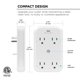 Merkury Innovations Smart Outlet Extender, Surge Protection, 4 Outlets ...