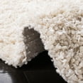 SAFAVIEH Sheep Cherette Solid Polyester Shag Area Rug, Ivory, 3' x 5 ...